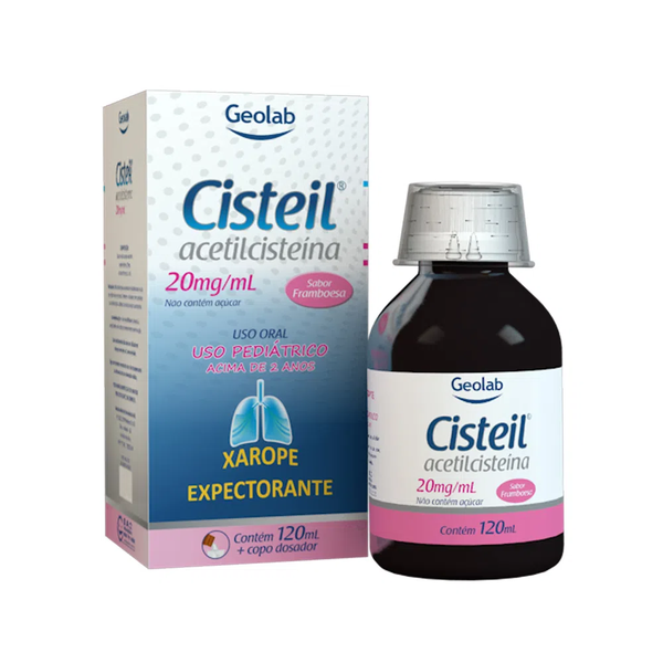 Cisteil Xarope Expectorante Framboesa 20mg/ml - 120ml